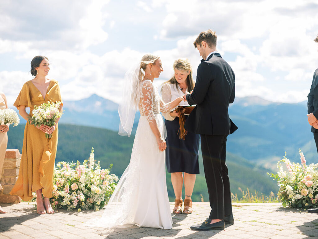 Ally + Brian {Arrabelle Square, Vail} | petalandbean.com